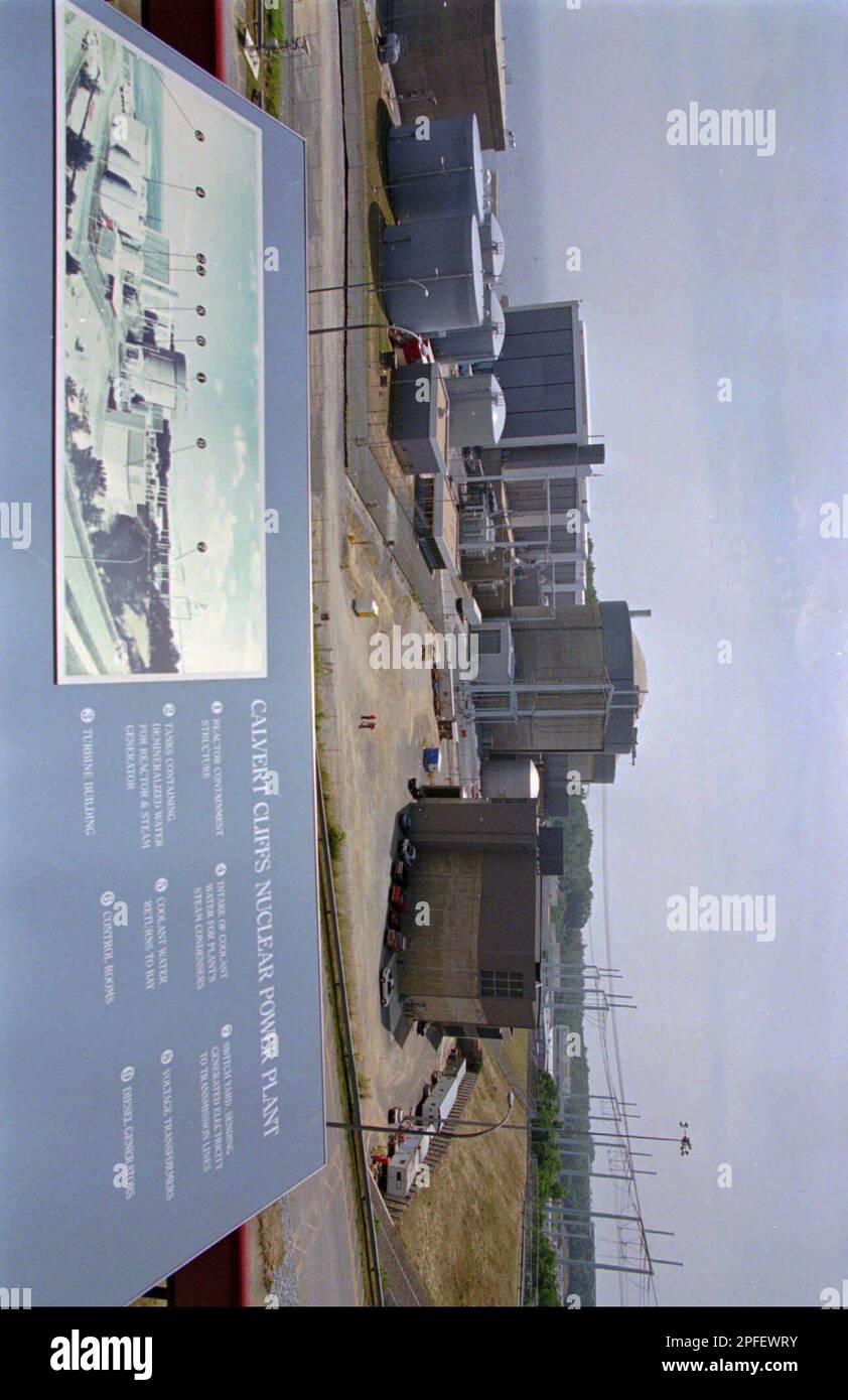 This is a general view of the Calvert Cliffs nuclear power plant in ...