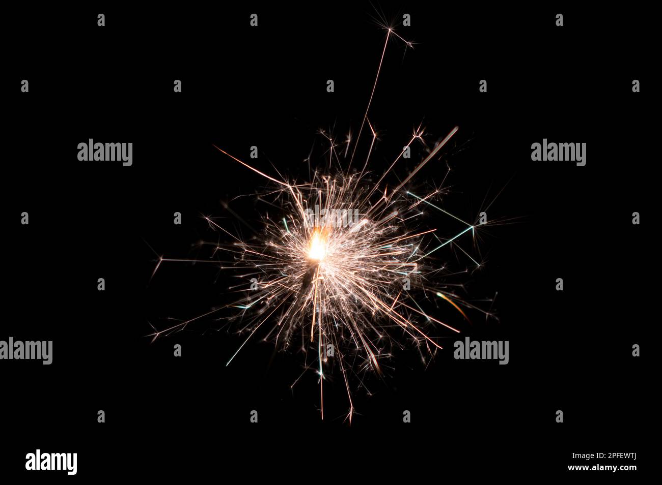 Beautiful shapes resulting from burning firecrackers in the darkness of ...