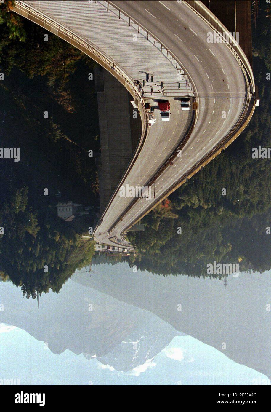 The A13 Brenner motorway, normally one of the most frequented transit ...