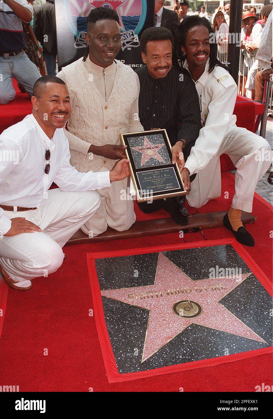 Ralph Johnson, Phillip Bailey, Maurice White and Verdine White, members ...