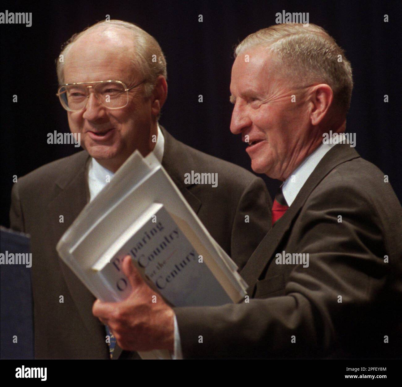 Presidential candidate Sen. Phil Gramm, R-Texas, left, is welcomed by ...