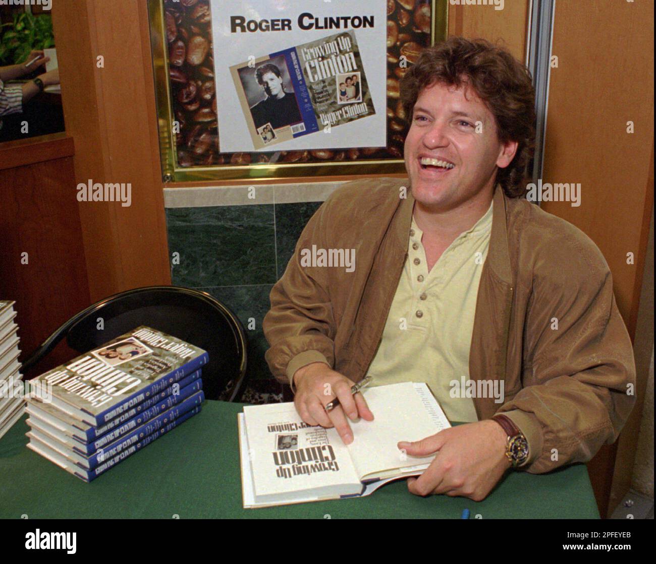 First brother Roger Clinton signs his new book, "Growing Up Clinton ...