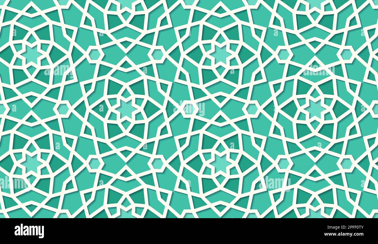Arabic seamless girih pattern with classic islamic culture ornament ...
