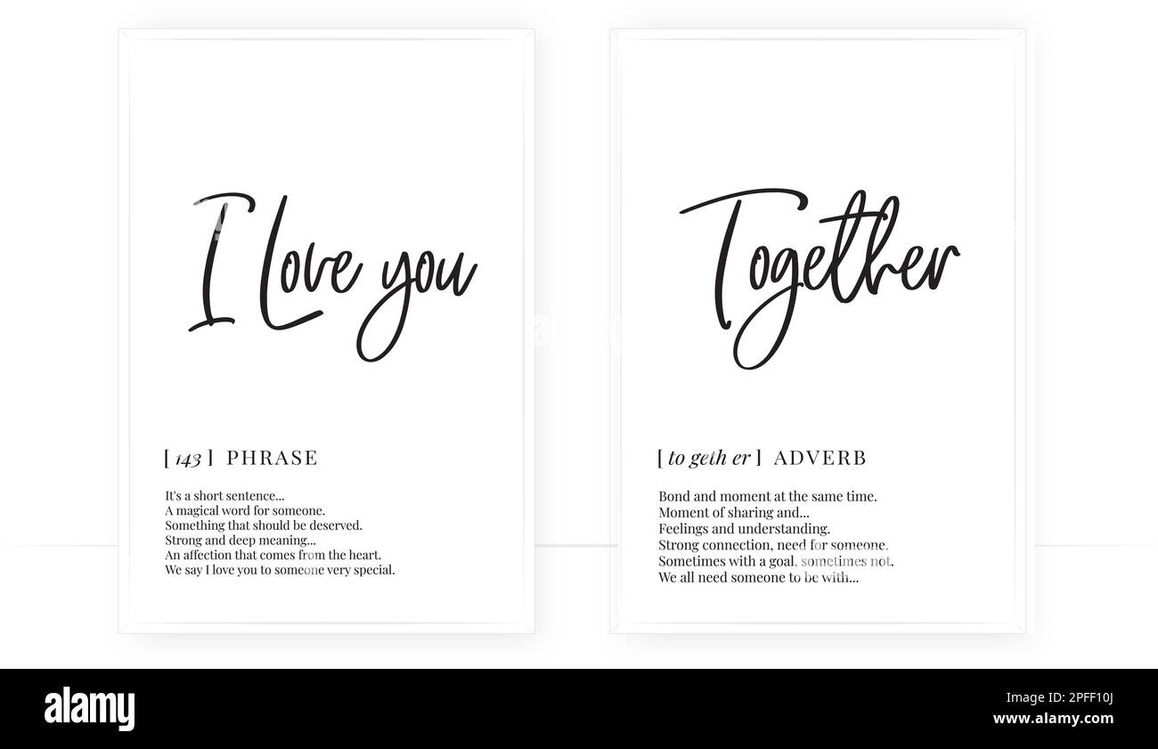 I love you wall text Cut Out Stock Images & Pictures - Alamy