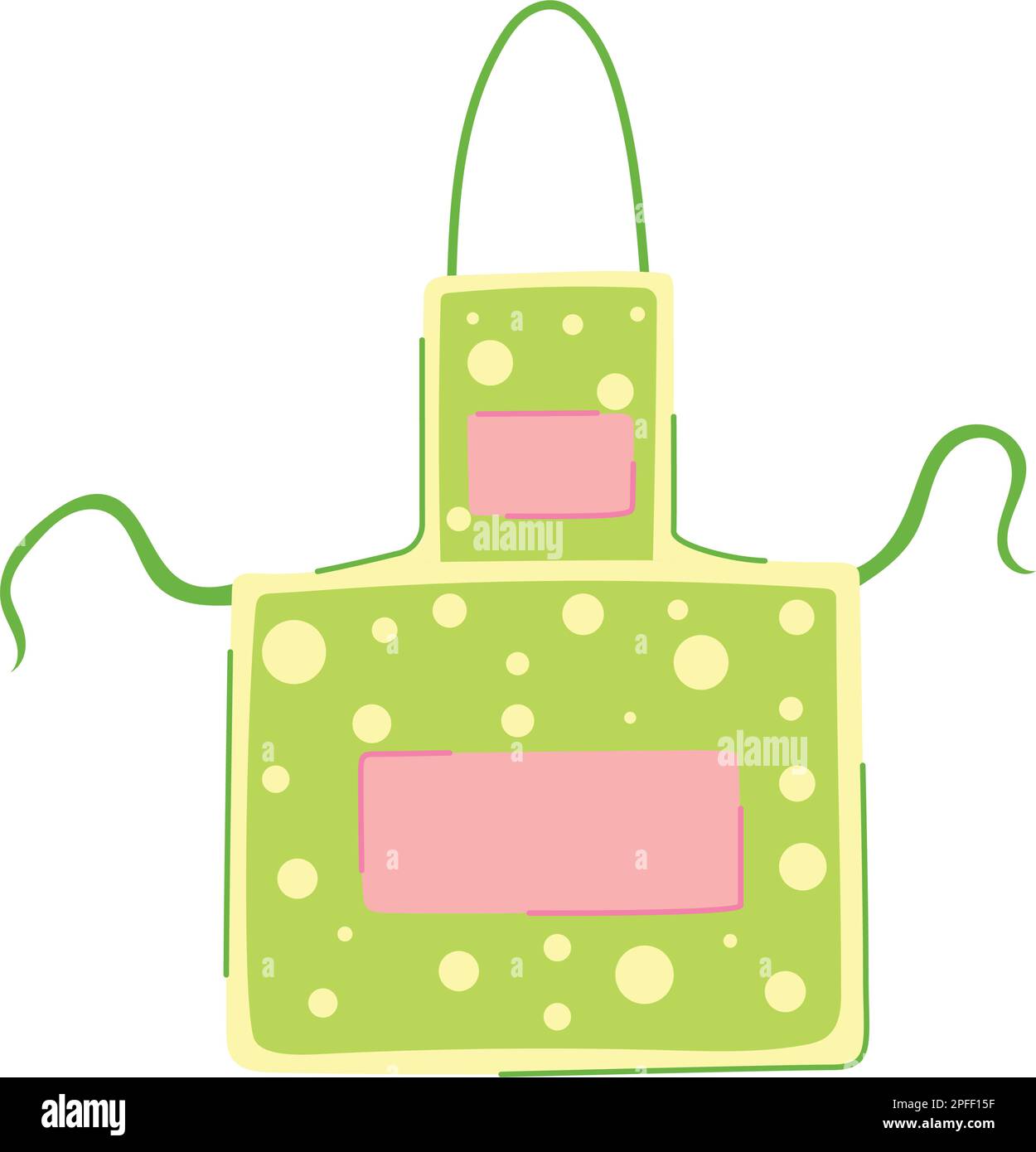 food apron kitchen cartoon vector illustration Stock Vector Image & Art ...