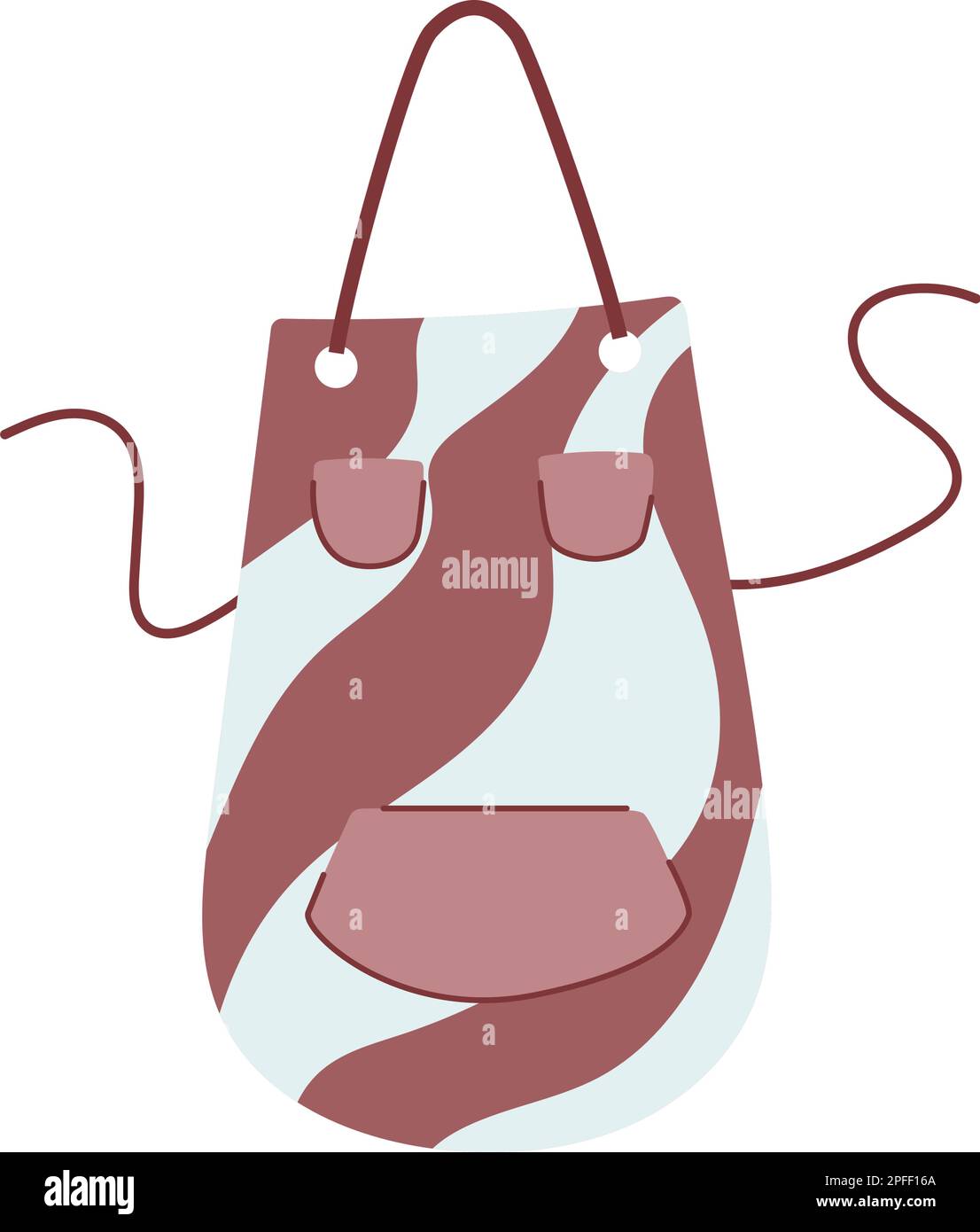 cooking apron kitchen cartoon vector illustration Stock Vector Image ...