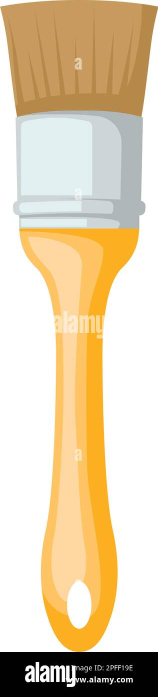 art artist paint brush cartoon vector illustration Stock Vector Image ...