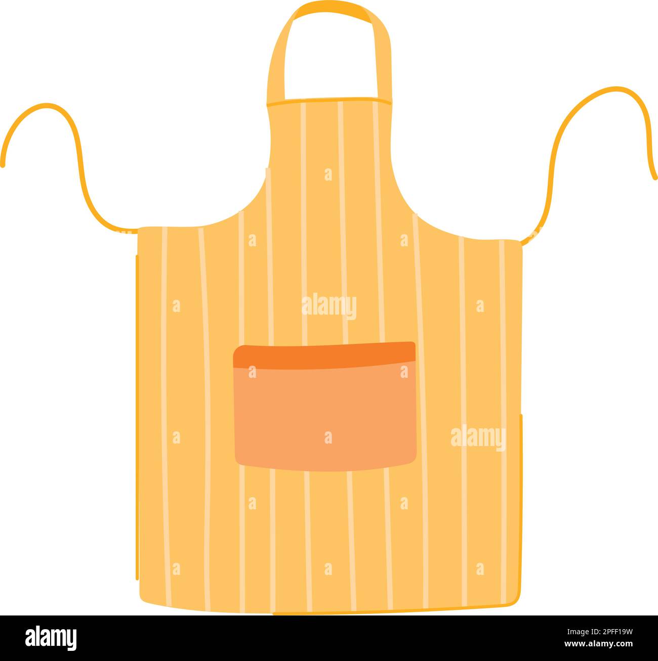 apparel apron kitchen cartoon vector illustration Stock Vector Image ...