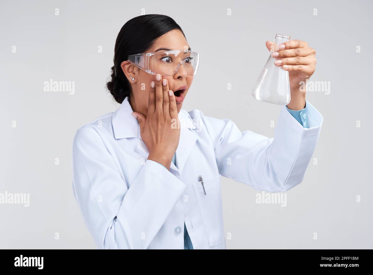 This went better than expected. an attractive young female scientist ...