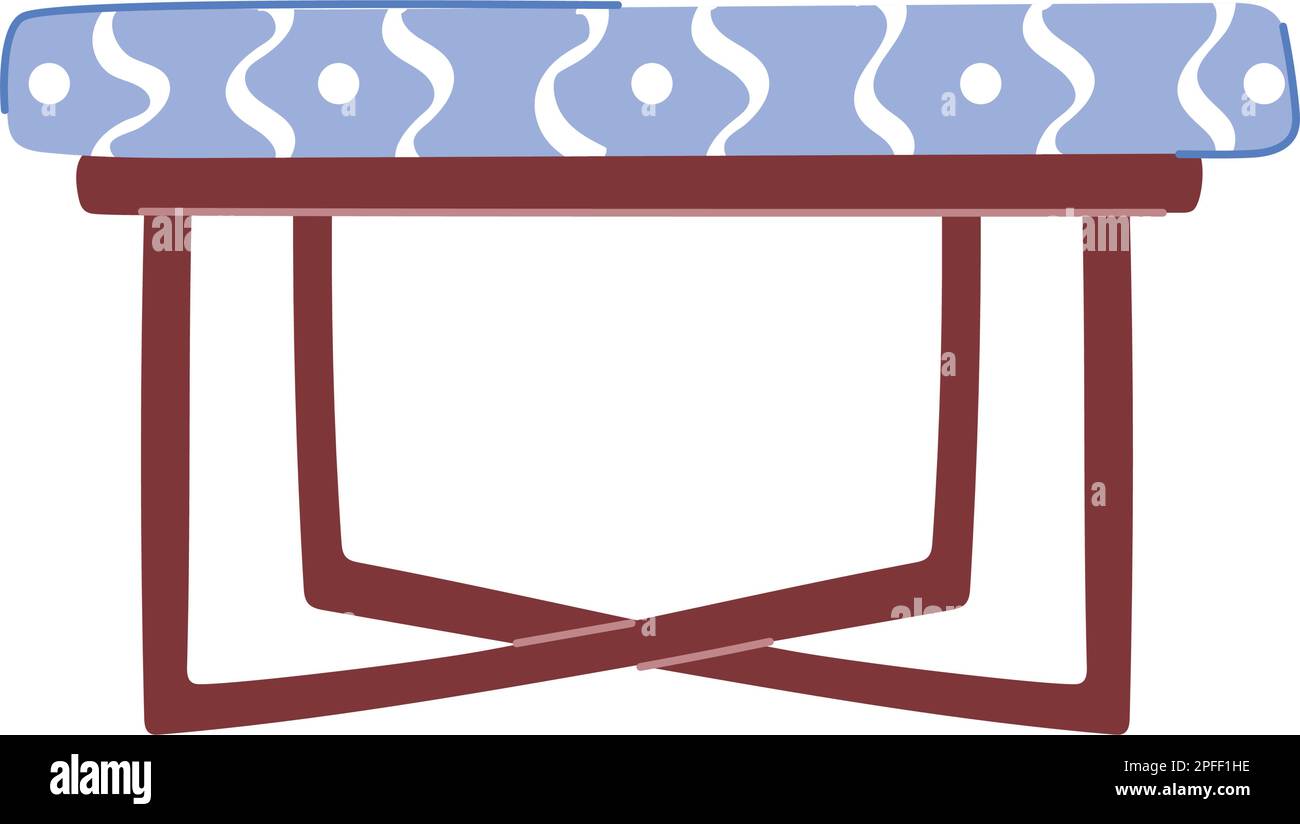 furniture bench bedroom cartoon vector illustration Stock Vector Image ...