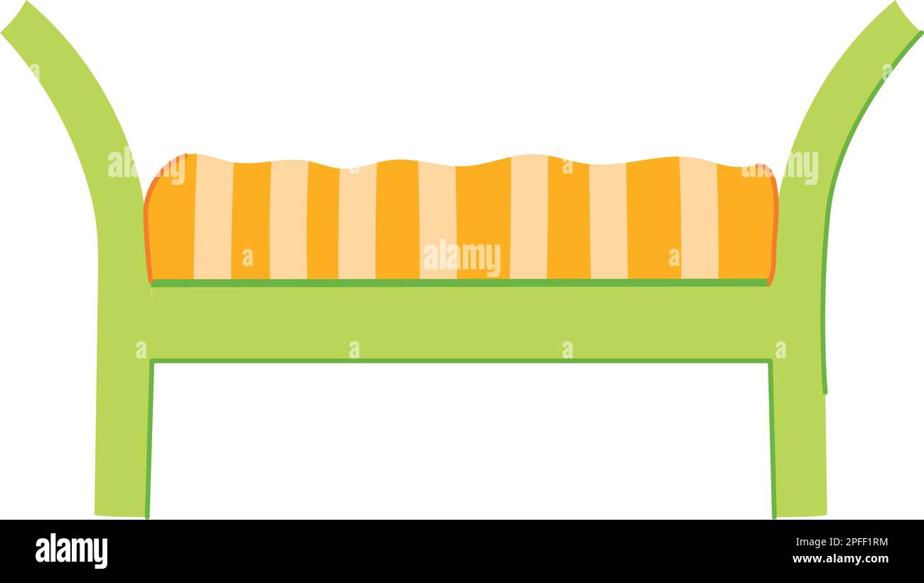 apartment bench bedroom cartoon vector illustration Stock Vector Image ...