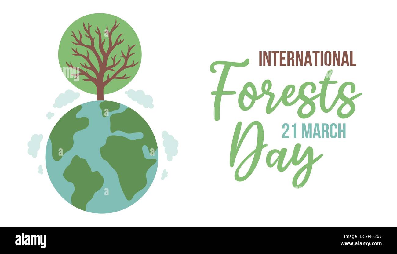 International day of forests celebration. Forests day illustration flat ...
