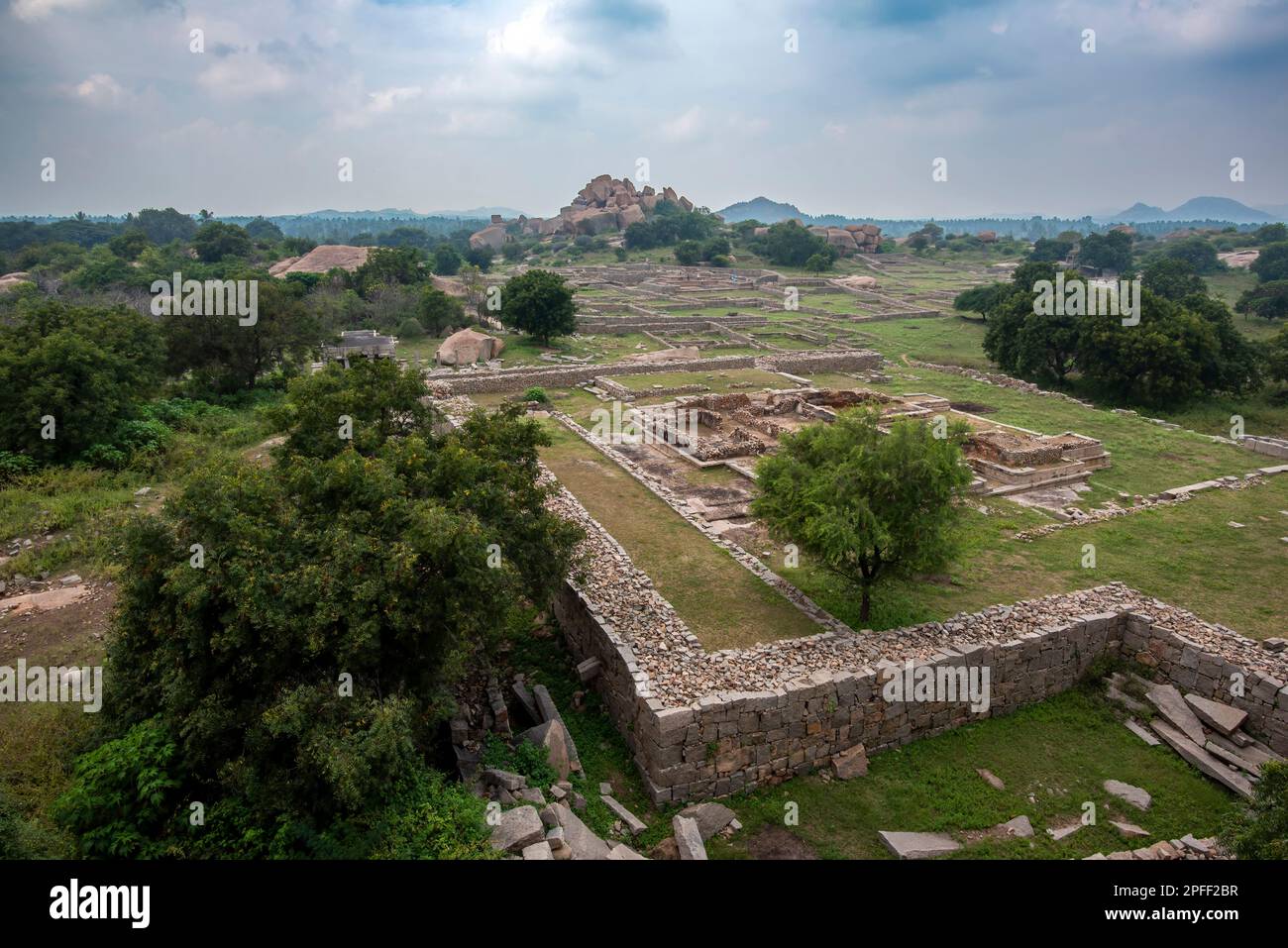 One of the escavation sites in Hampi, Karnataka, India. Hampi, the ...