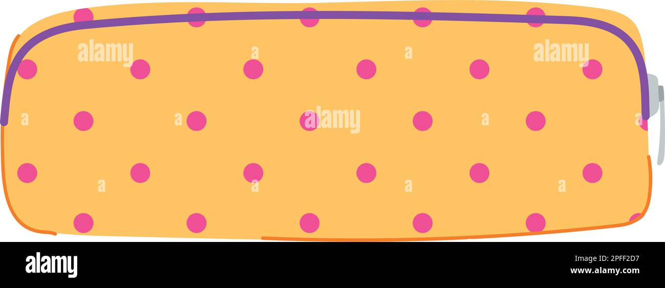 education pencil case cartoon vector illustration Stock Vector Image ...