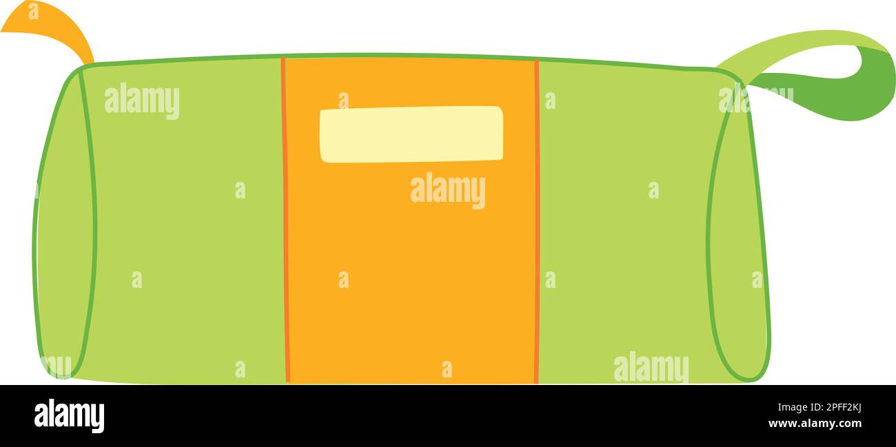 office pencil case cartoon vector illustration Stock Vector Image & Art ...