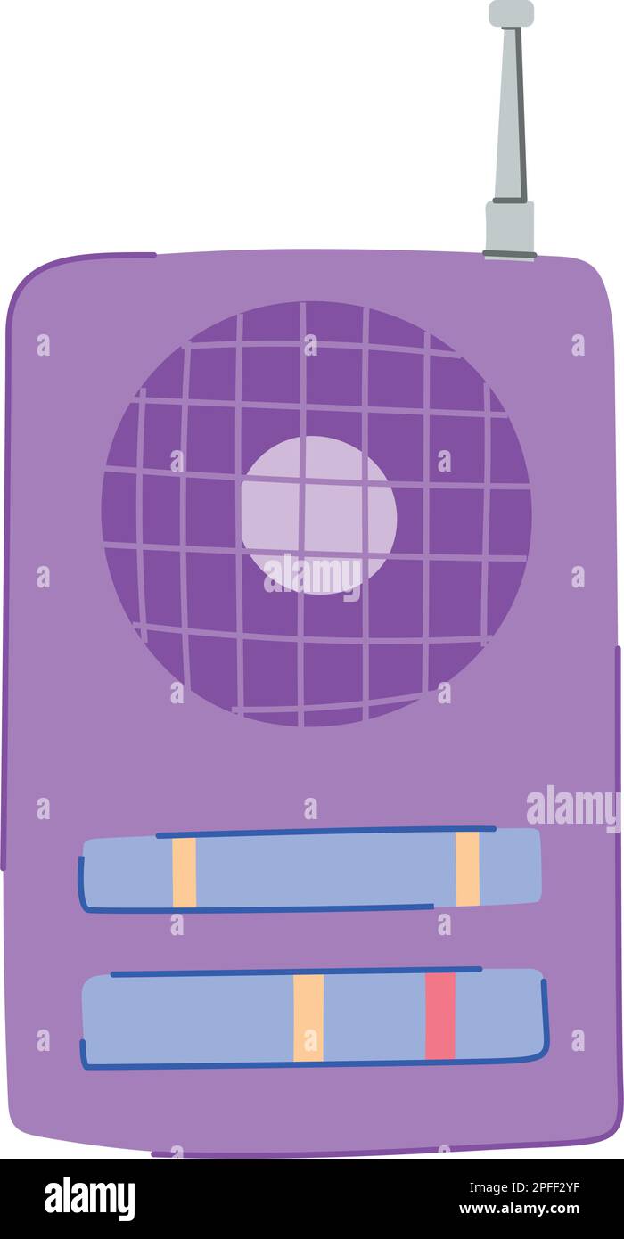 audio radio sound cartoon vector illustration Stock Vector Image & Art ...