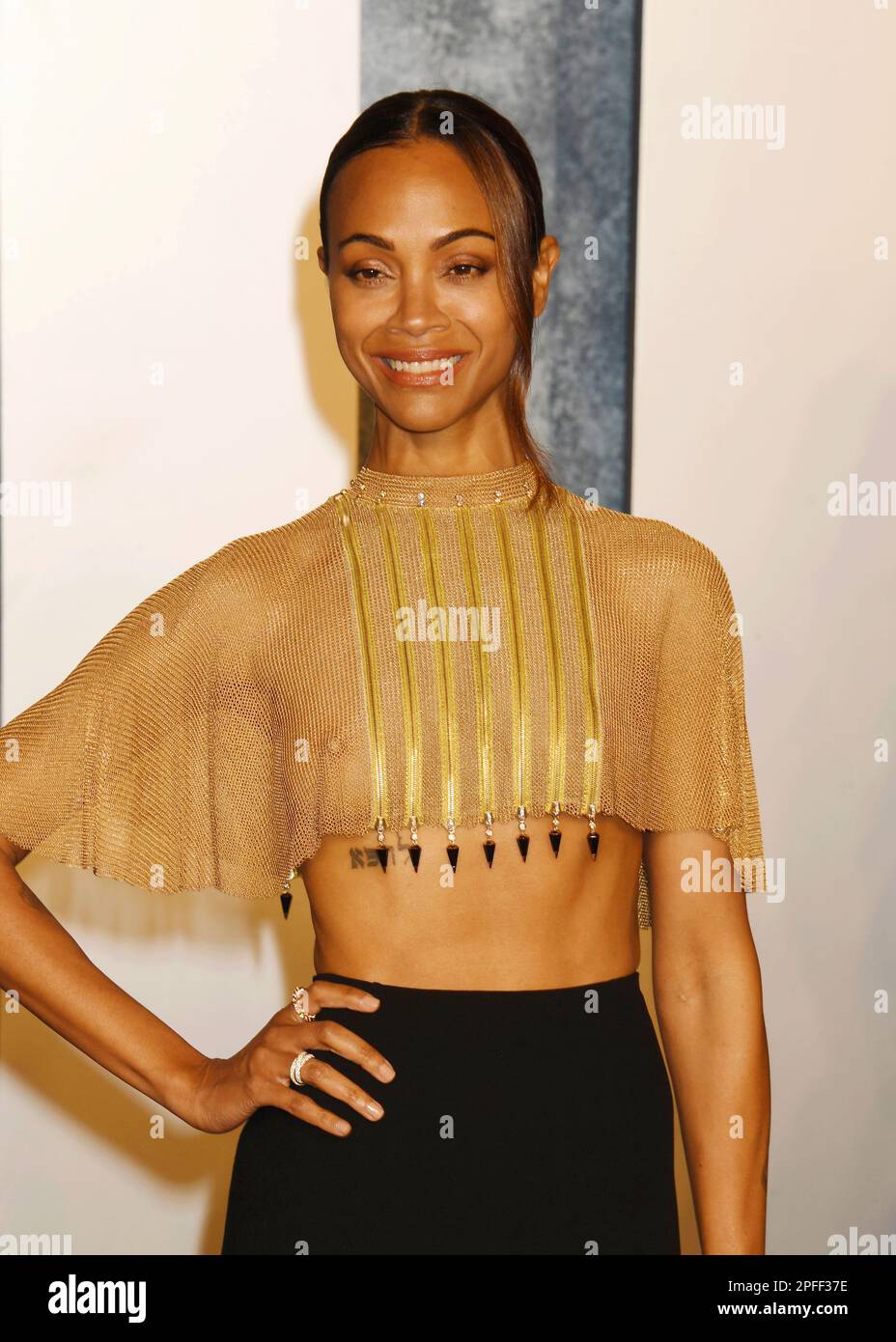 BEVERLY HILLS, CALIFORNIA - MARCH 13: Zoe Saldana attends the 2023 ...