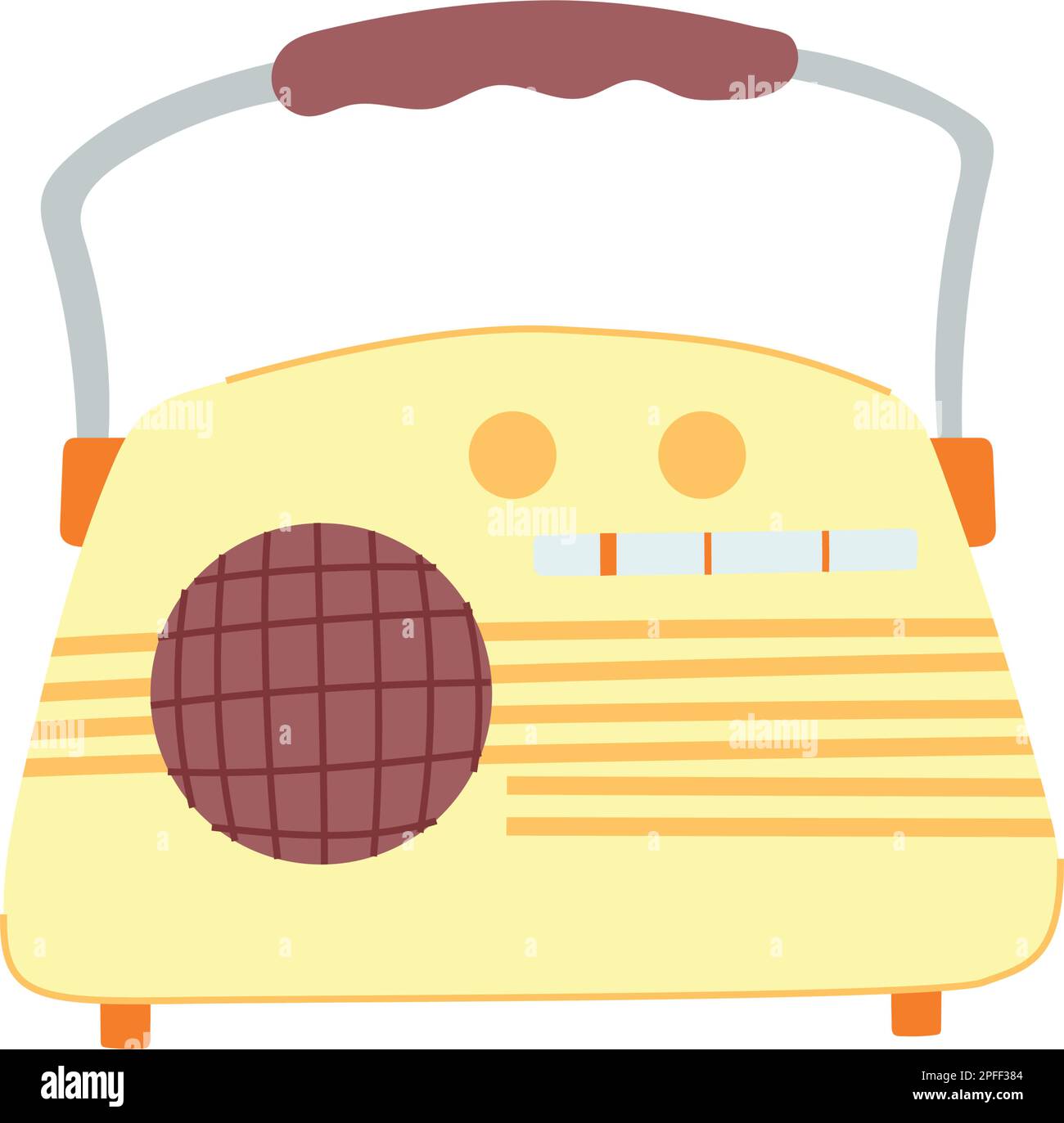 old radio sound cartoon vector illustration Stock Vector Image & Art ...