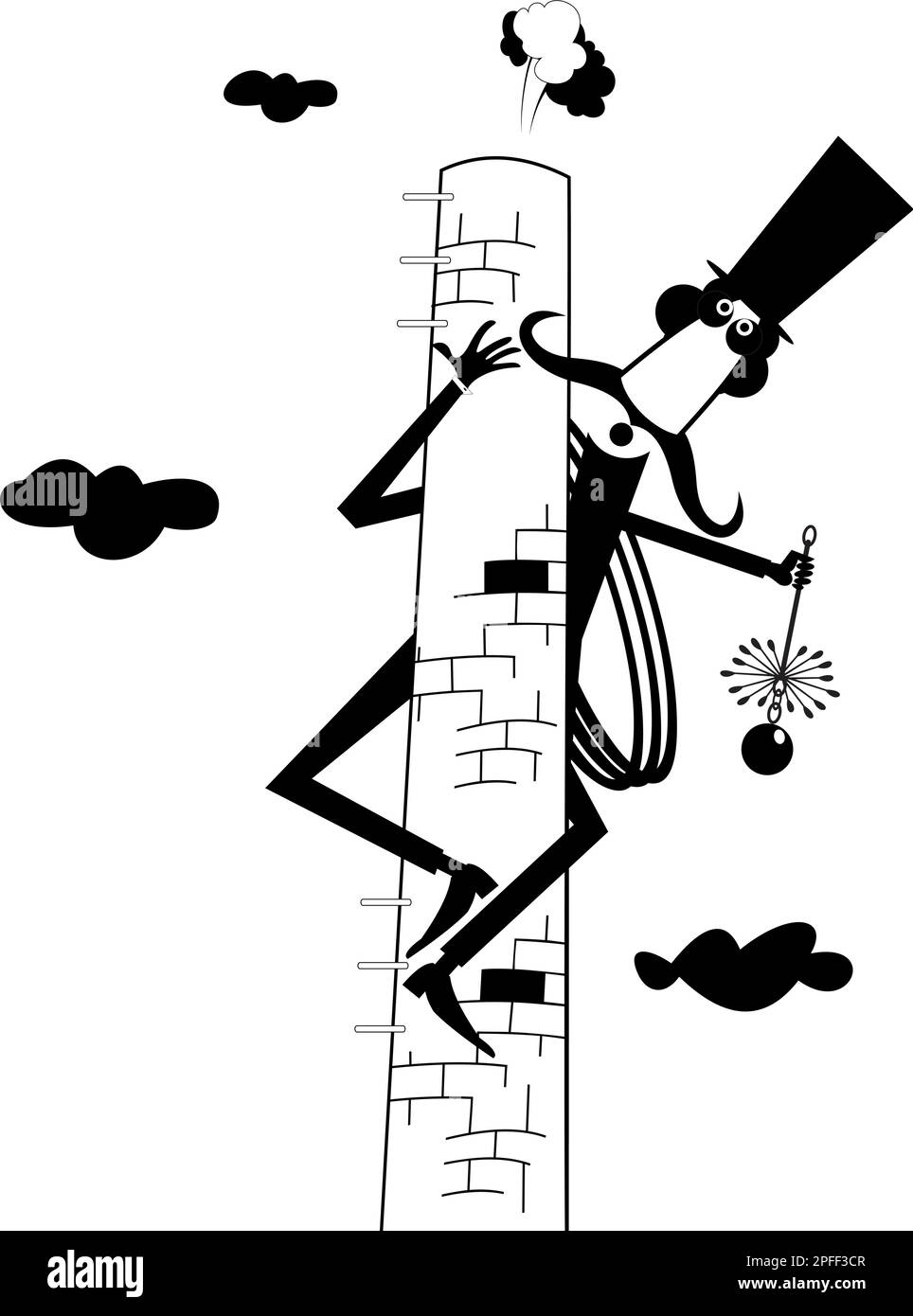 Cartoon old stove chimney Stock Vector Images - Alamy