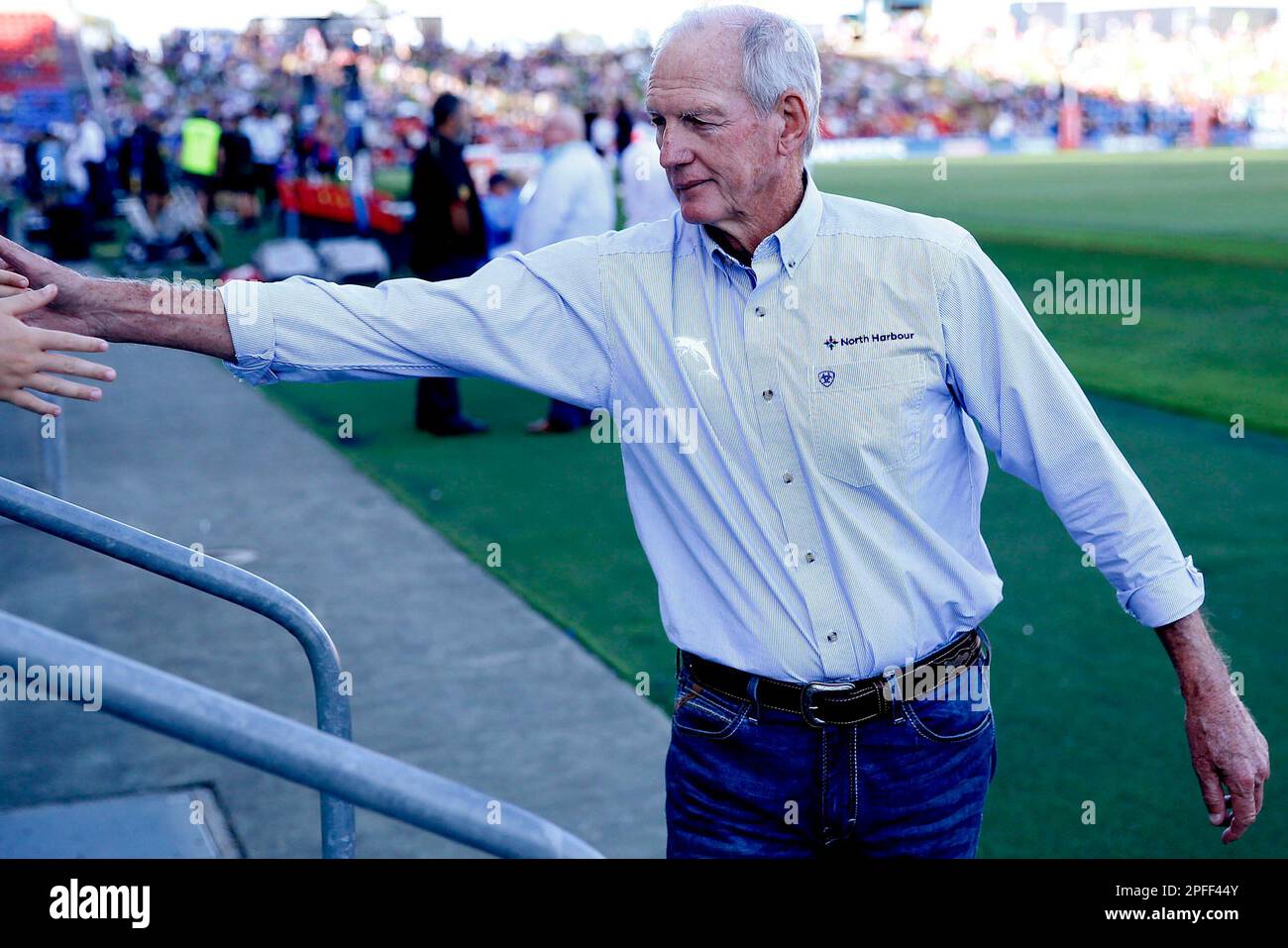 Dolphins coach Wayne Bennett before the NRL Round 3 match between the ...