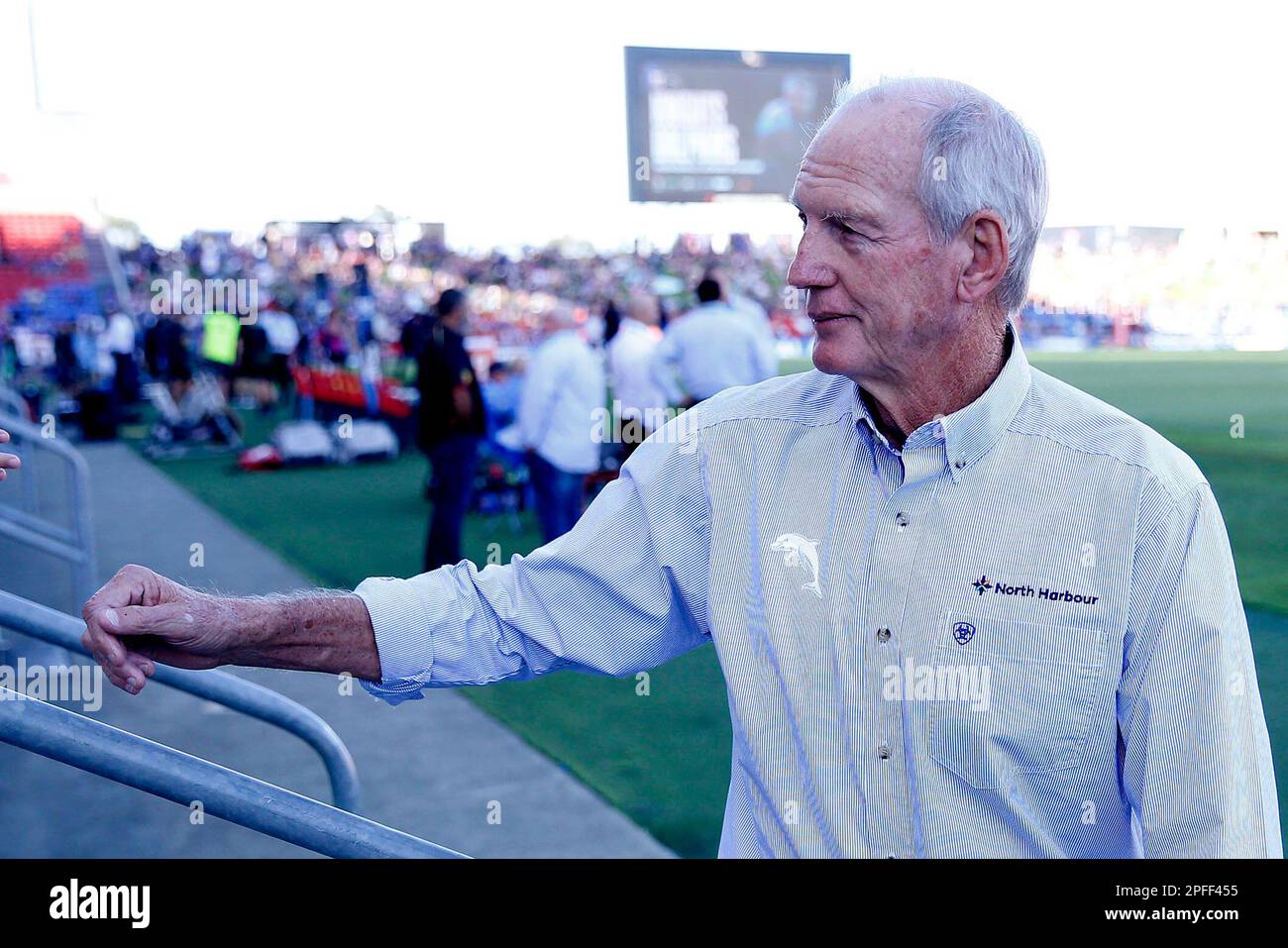 Dolphins coach Wayne Bennett before the NRL Round 3 match between the ...