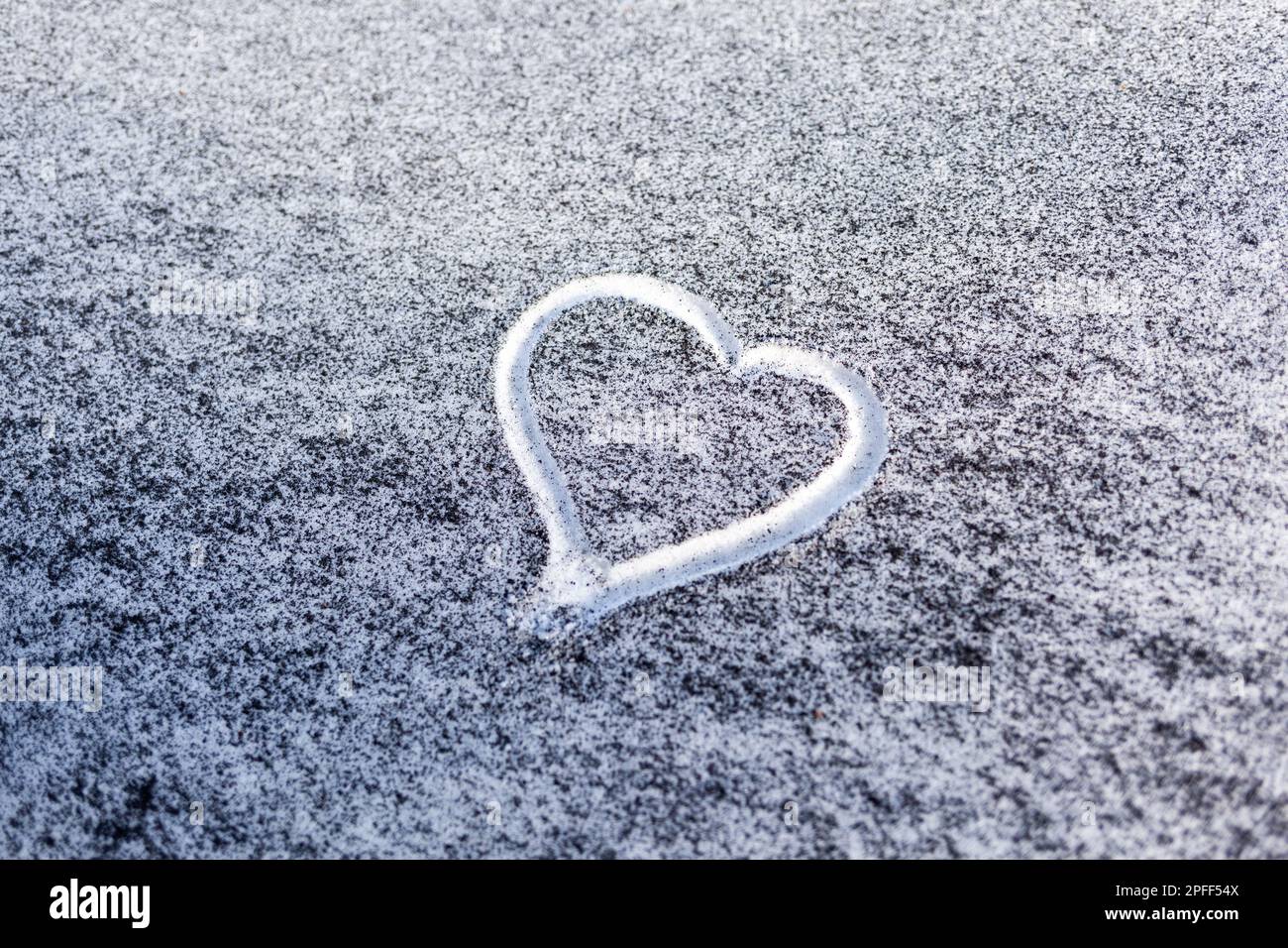 Black soot from the boiler room on white snow Stock Photo - Alamy