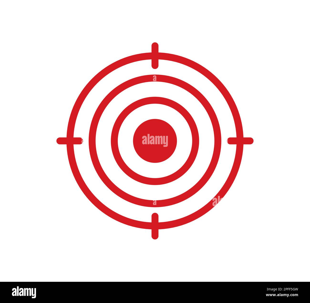 Pain point icon. Pain red circle mark. Target spot symbol for medical ...