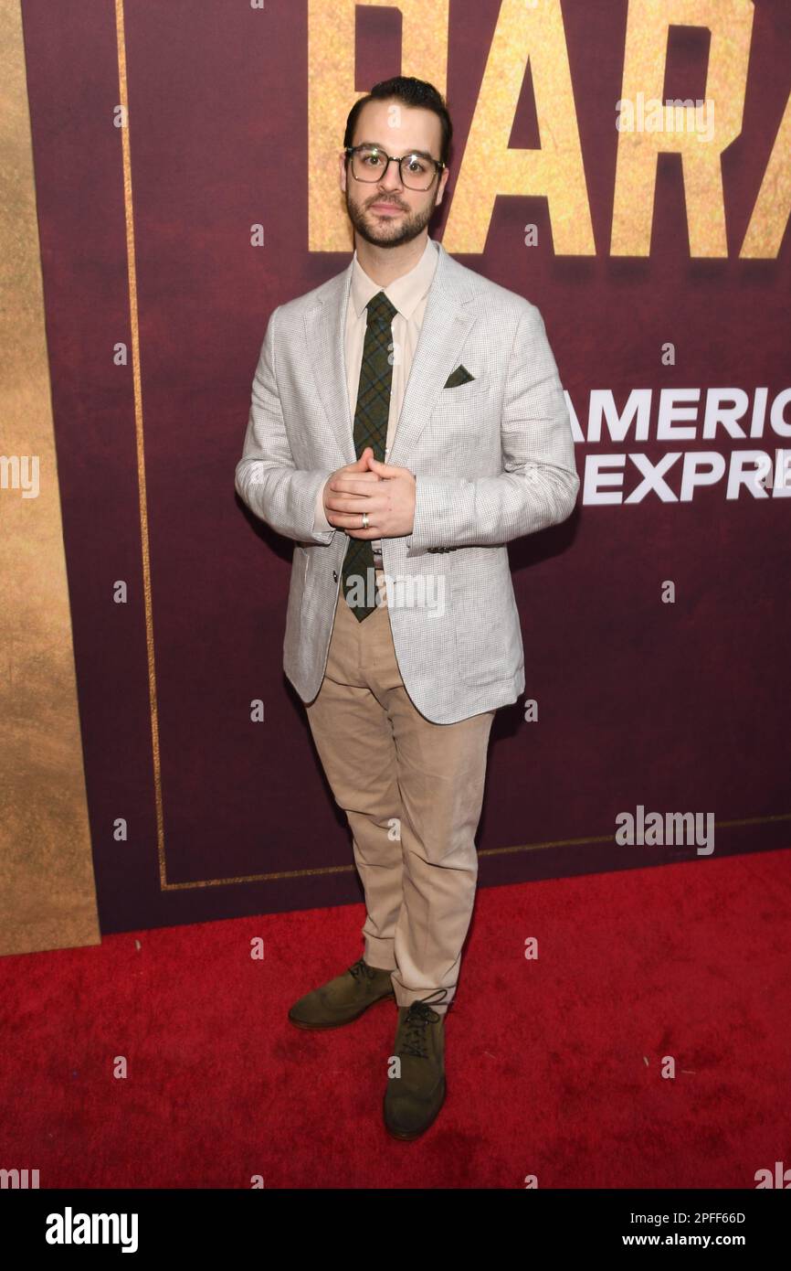 New York, USA. 16th Mar, 2023. Ryan Vona attends the 'Parade' Broadway ...