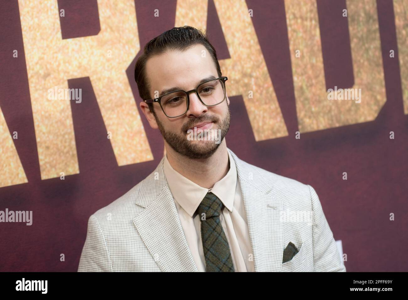 New York, USA. 16th Mar, 2023. Ryan Vona attends the 'Parade' Broadway ...