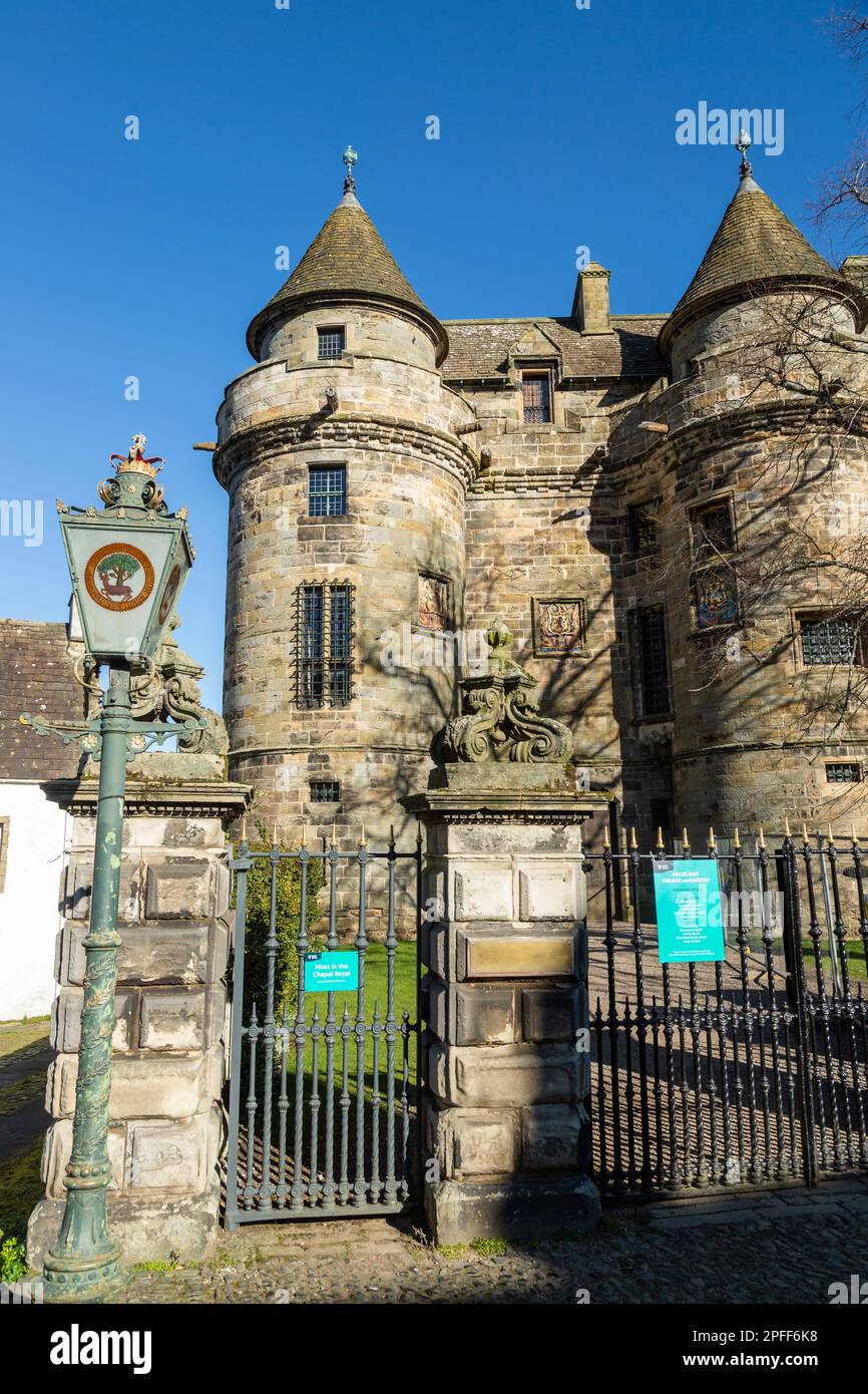 Falkland Palace in the Village of Falkland, Kingdom of Fife Scotland ...