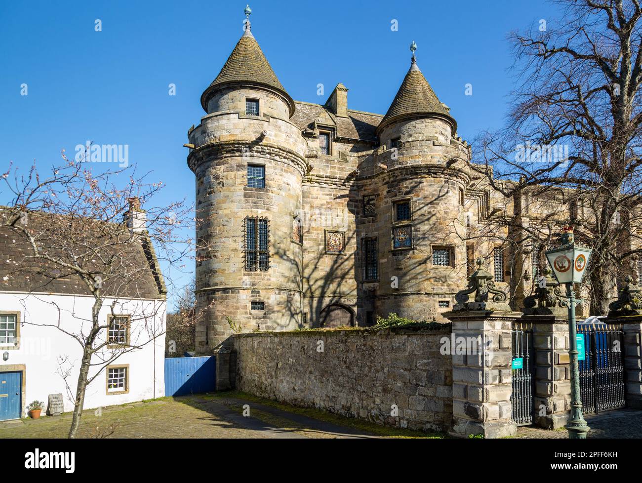 Falkland Palace in the Village of Falkland, Kingdom of Fife Scotland ...