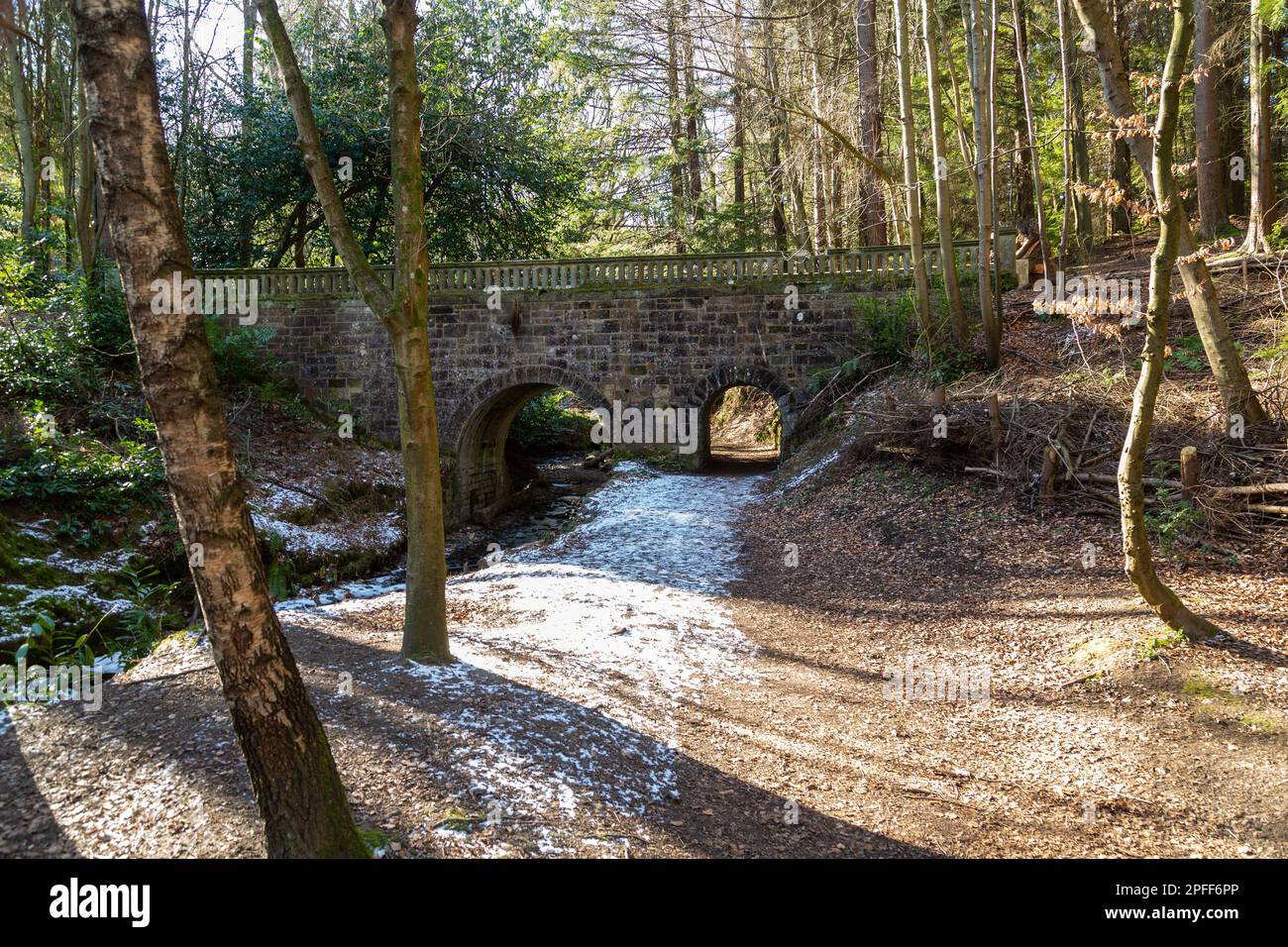 A footpath through Maspie Den a hidden gem of Fife in Falkland Estate ...