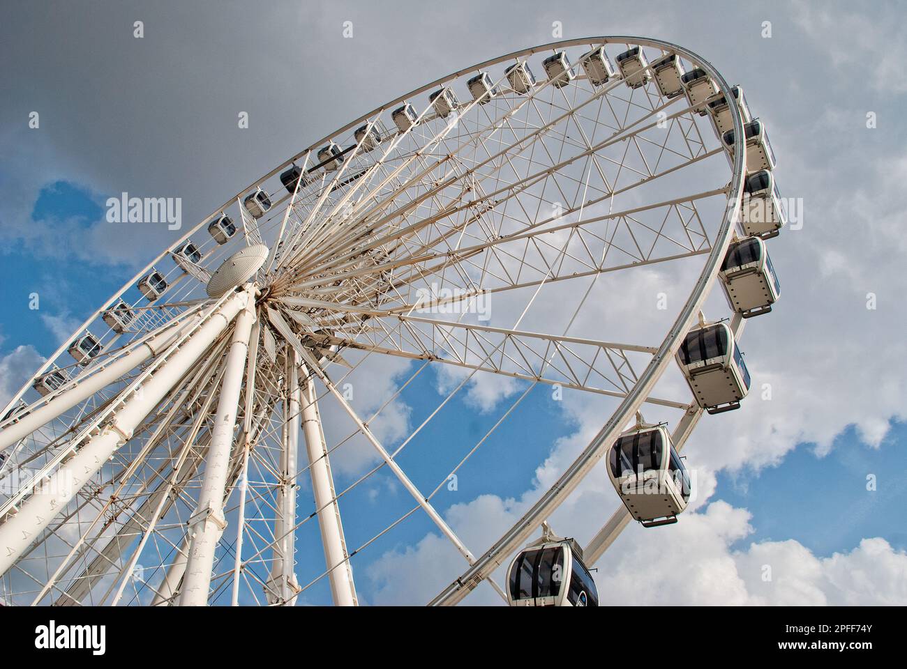 The Big Wheel of Liverpool, a large Ferris whee situated at Dukes dock ...