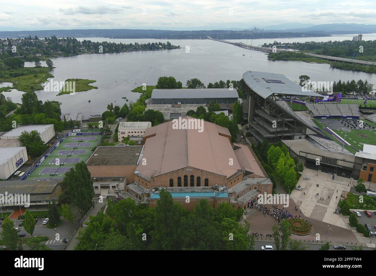 Alaska airlines arena at hec edmundson pavilion hi-res stock ...