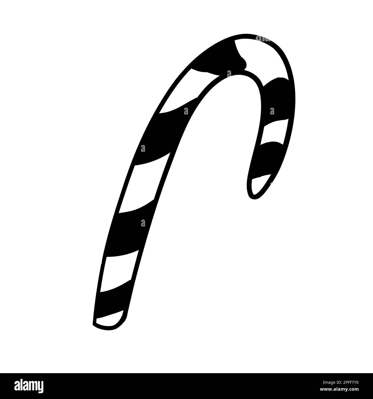 Outline candy cane Black and White Stock Photos & Images - Alamy