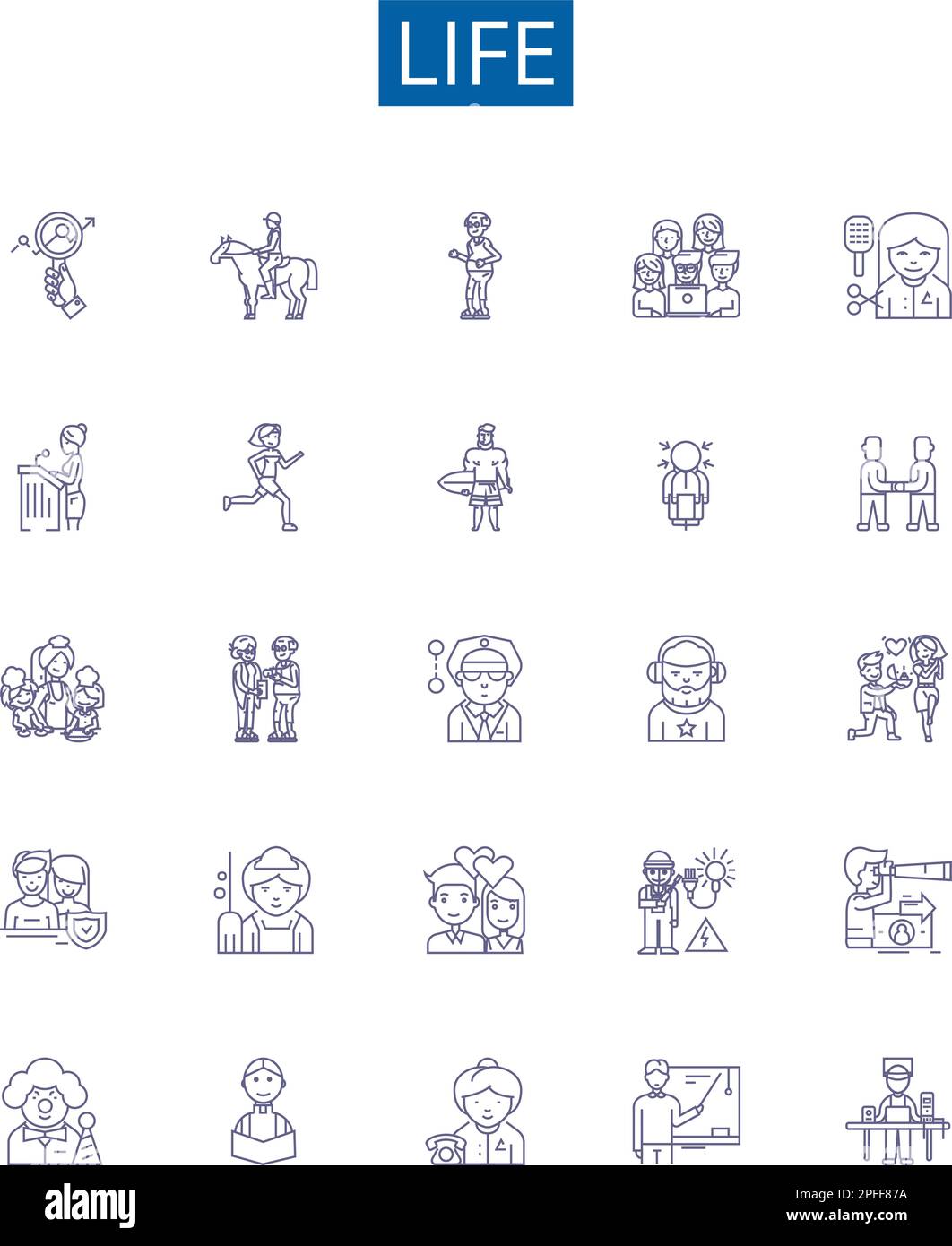 Life line icons signs set. Design collection of Existence, Living ... Life line icons signs set. Design collection of Existence, Living ...