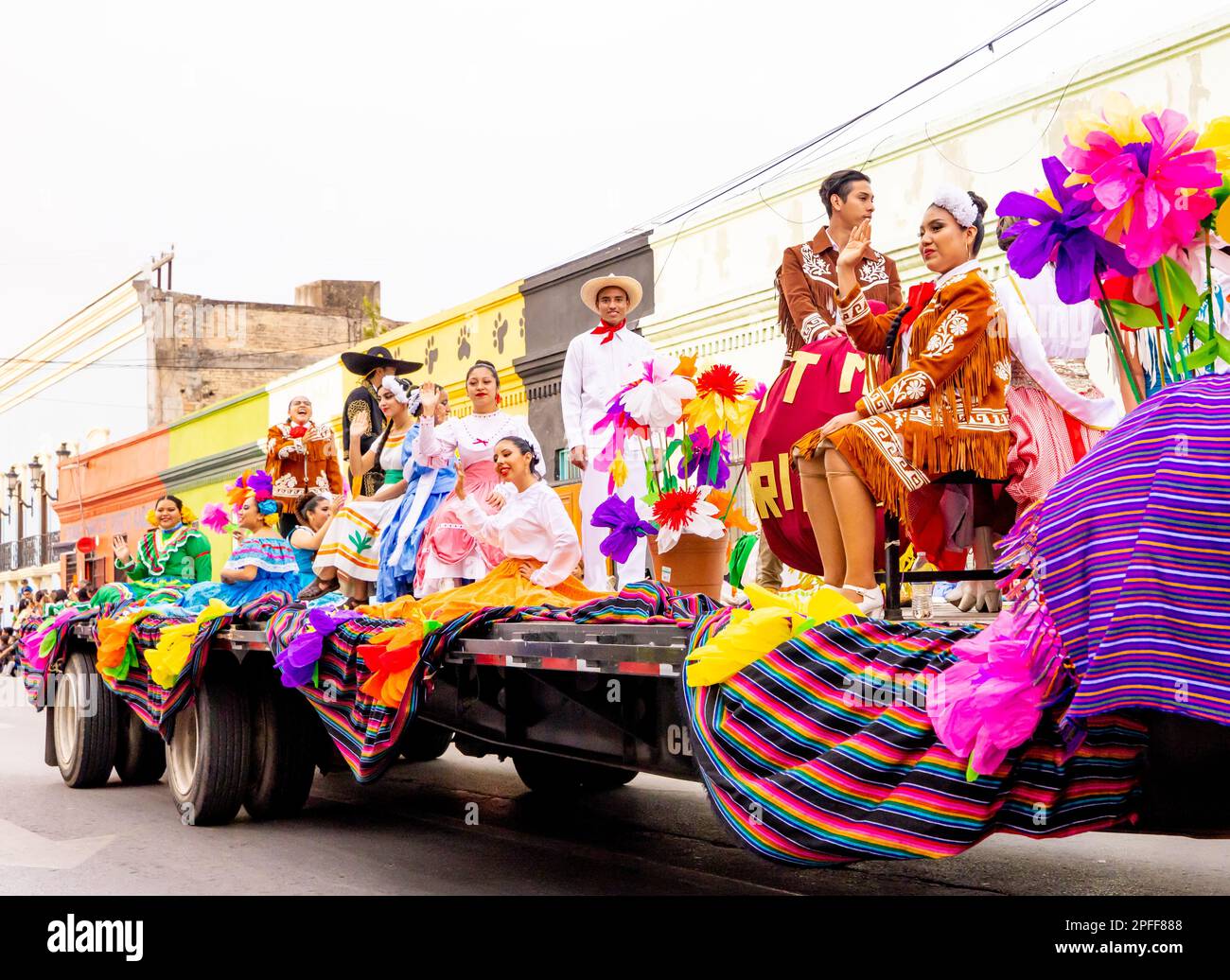 Matamoros, Tamaulipas, Mexico - February 25, 2023: Fiestas Mexicanas ...
