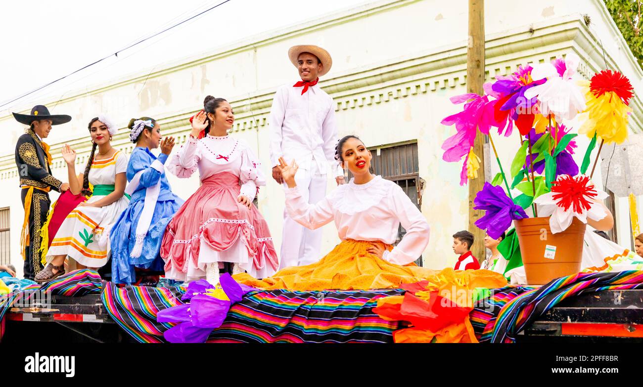 Matamoros, Tamaulipas, Mexico - February 25, 2023: Fiestas Mexicanas ...