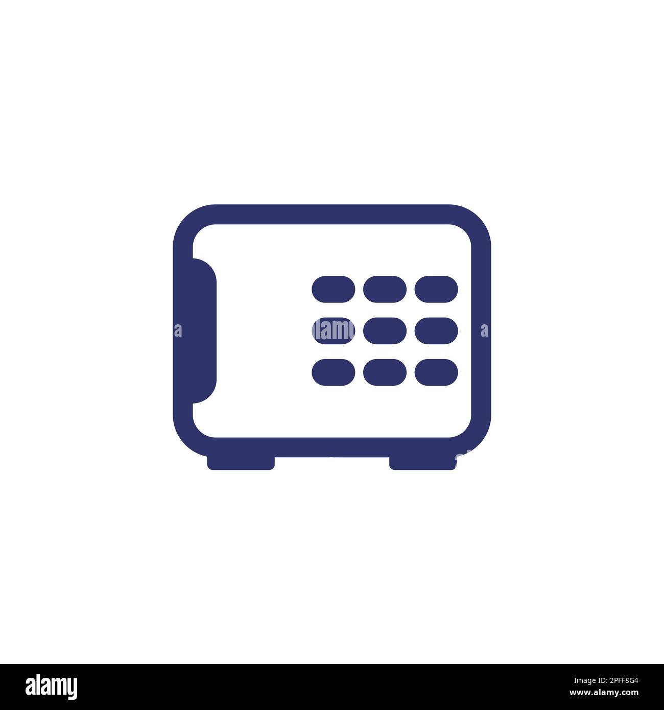 Bank locker on white Stock Vector Images - Alamy