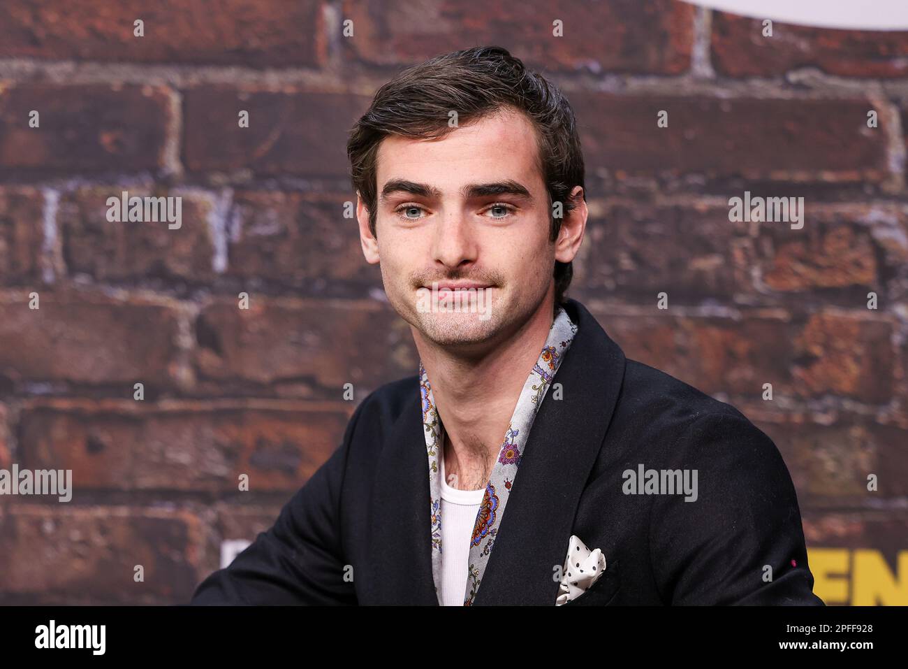 Berlin, Germany. 01st Mar, 2023. Aaron Hilmer comes to the premiere of ...