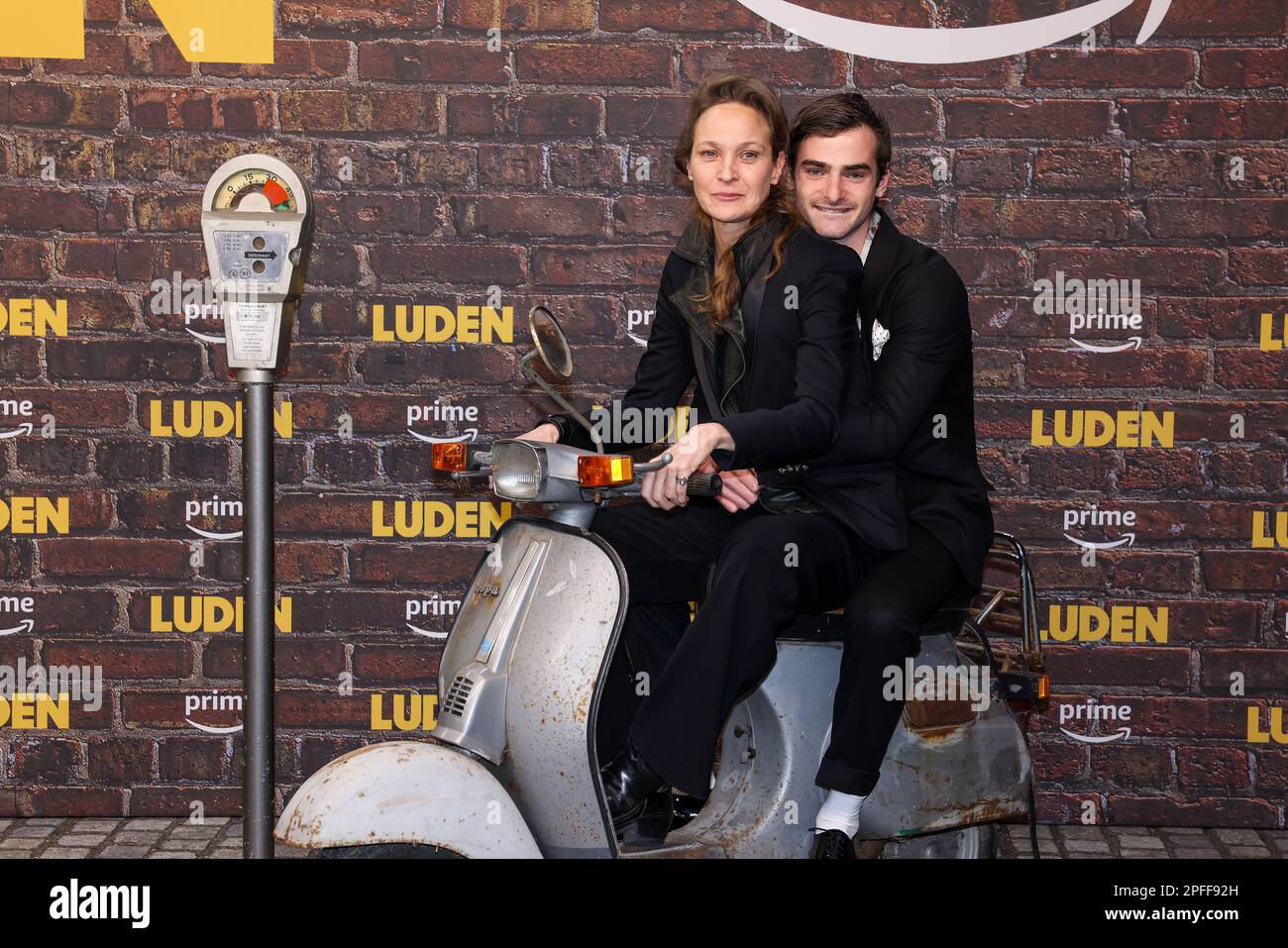 Berlin, Germany. 01st Mar, 2023. Jeanette Hain and Aaron Hilmer come to ...