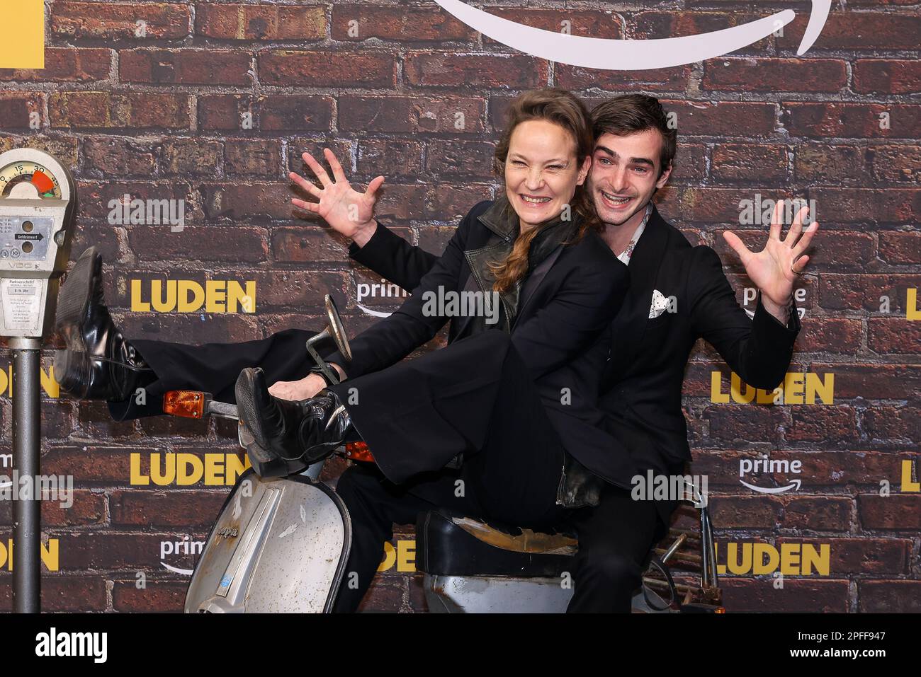 Berlin, Germany. 01st Mar, 2023. Jeanette Hain and Aaron Hilmer come to ...