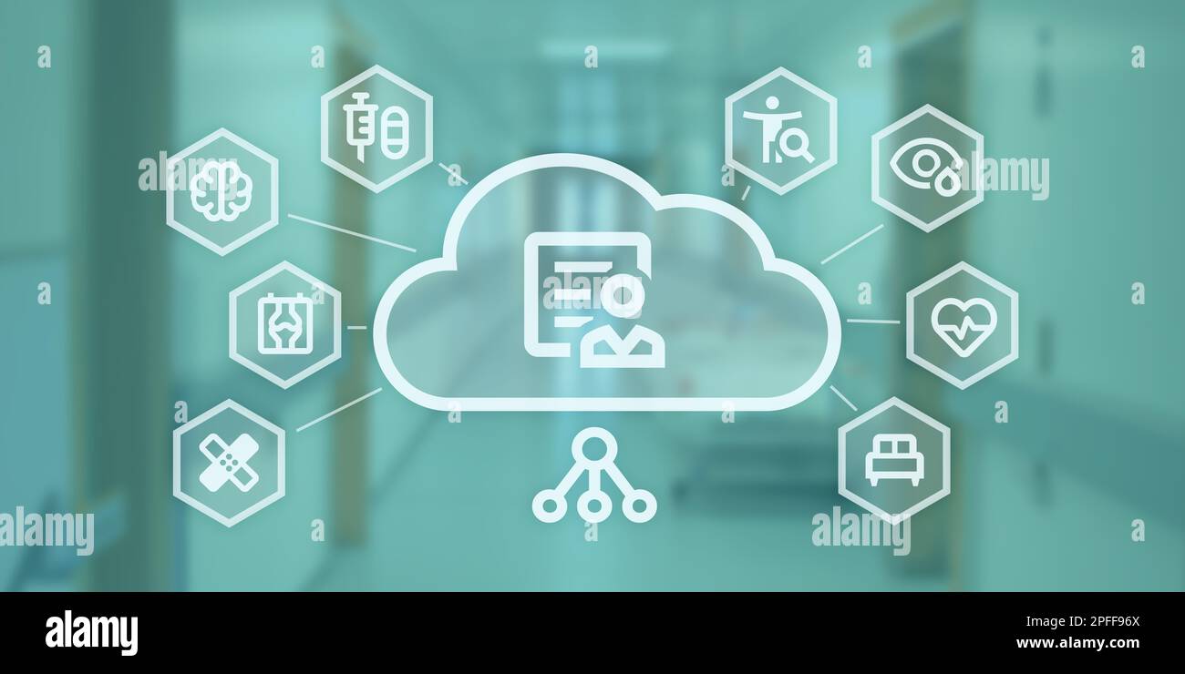 Graphic suitable as symbol image for electronic medical record as ...