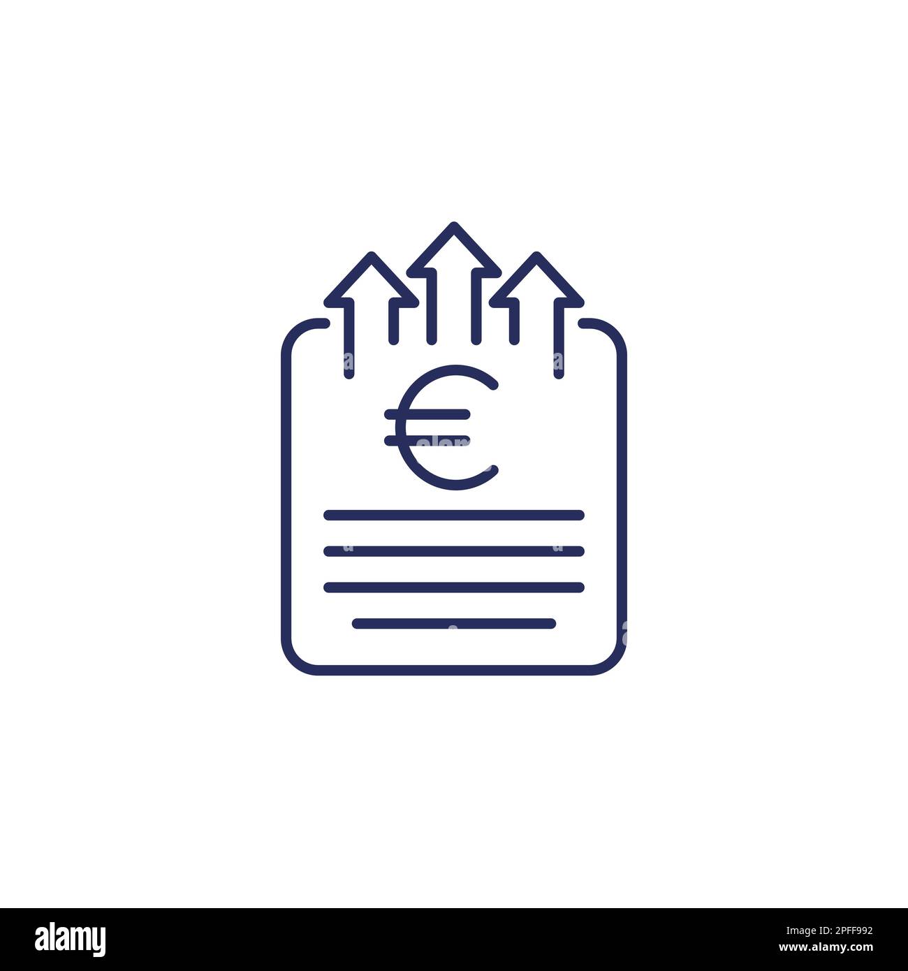 Euro invoice icon hi-res stock photography and images - Alamy