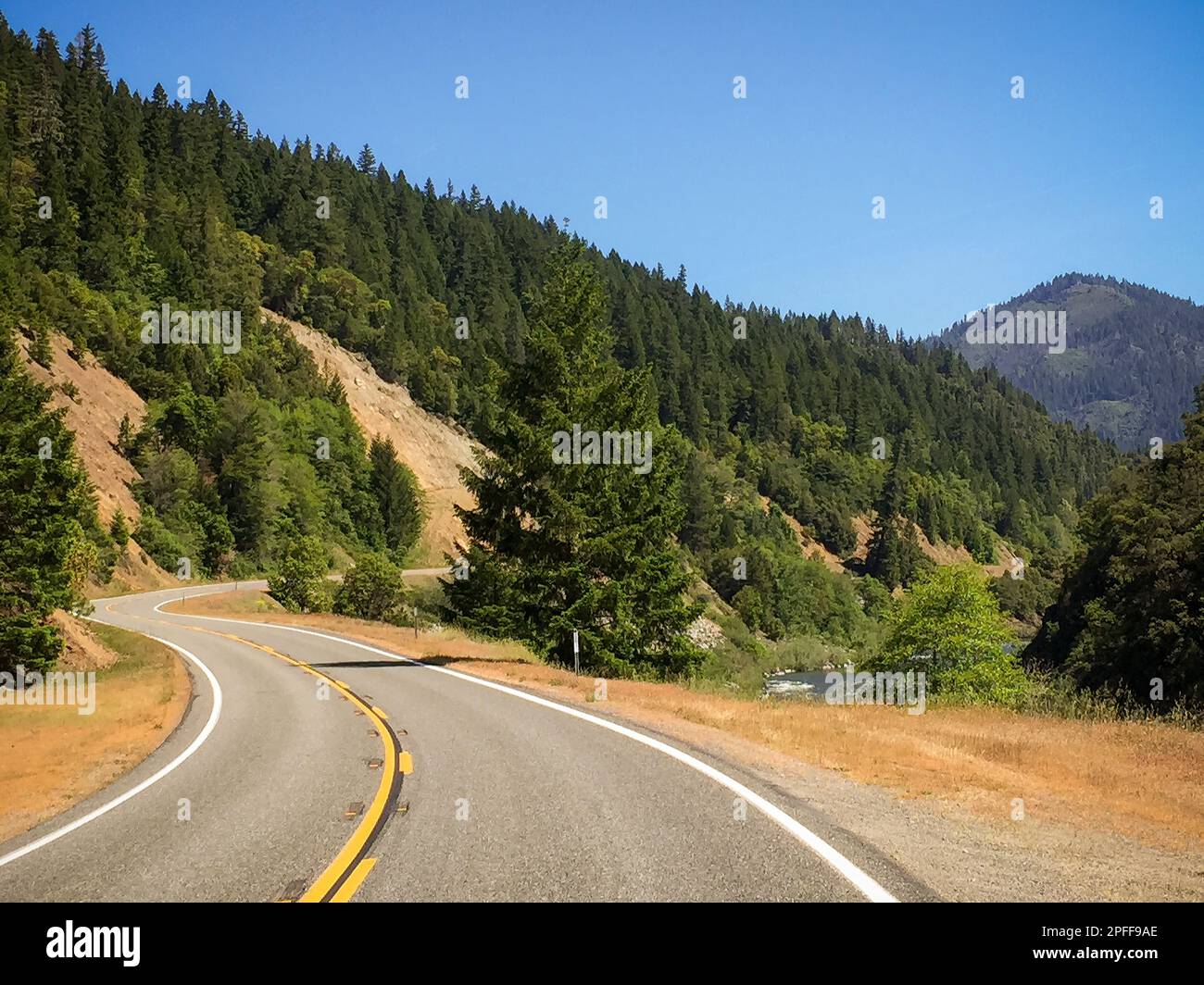 Klamath and Ancient Forest in California Stock Photo - Alamy