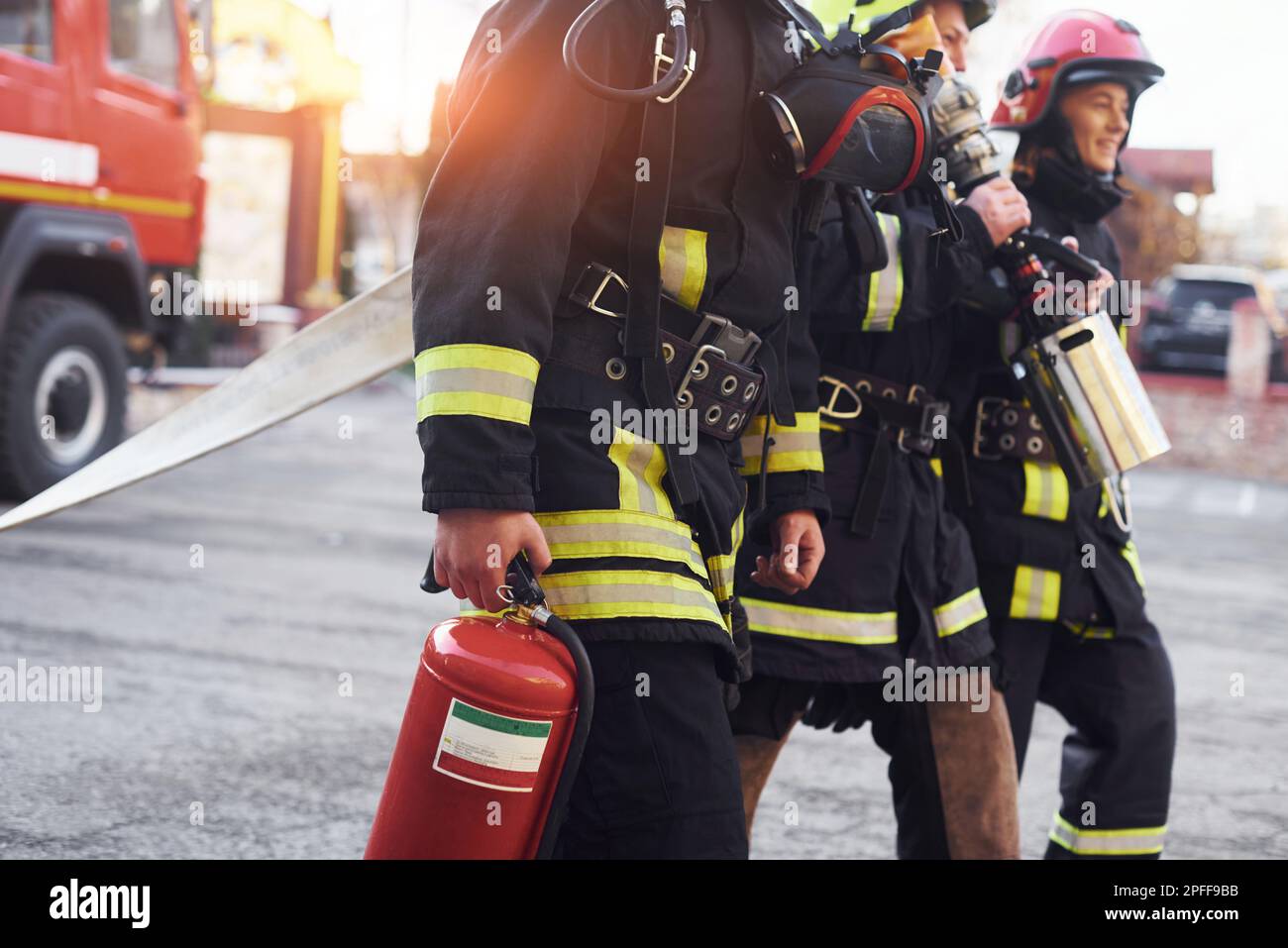 European female firefighters hi-res stock photography and images - Alamy