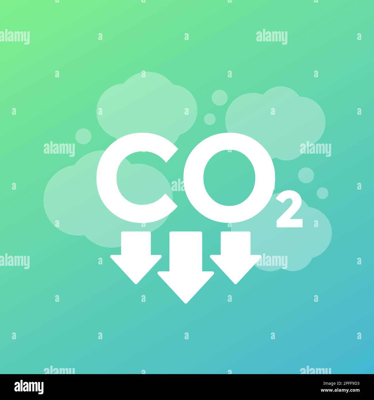 co2, carbon emission reduction vector design Stock Vector Image & Art ...