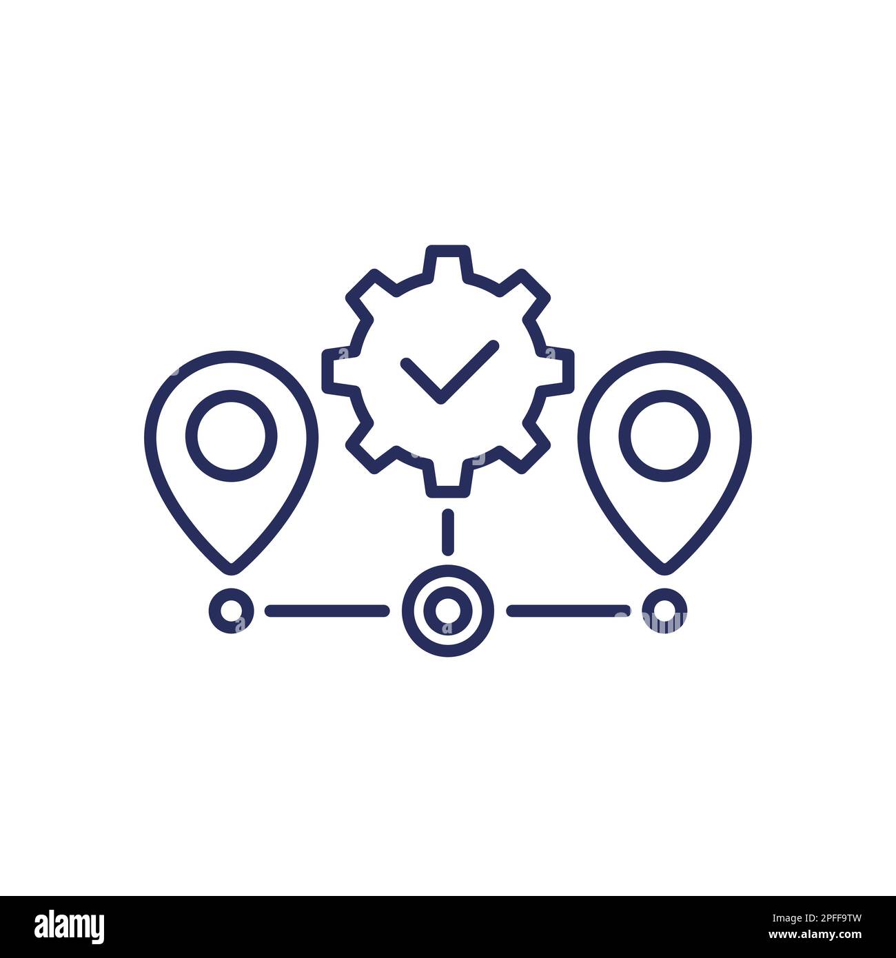 Delivery route optimization hi-res stock photography and images - Alamy