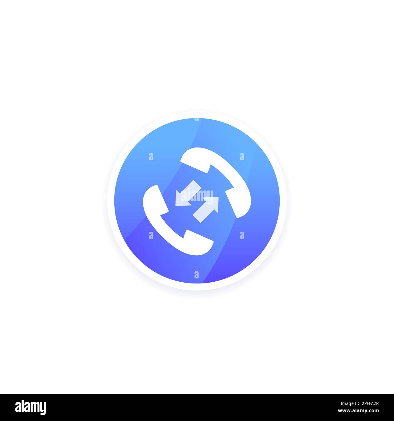 phone call round icon, vector Stock Vector Image & Art - Alamy