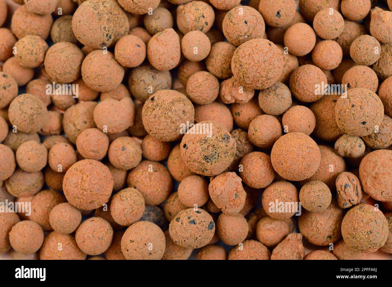 Lightweight expanded clay aggregate or exclay background Stock Photo ...